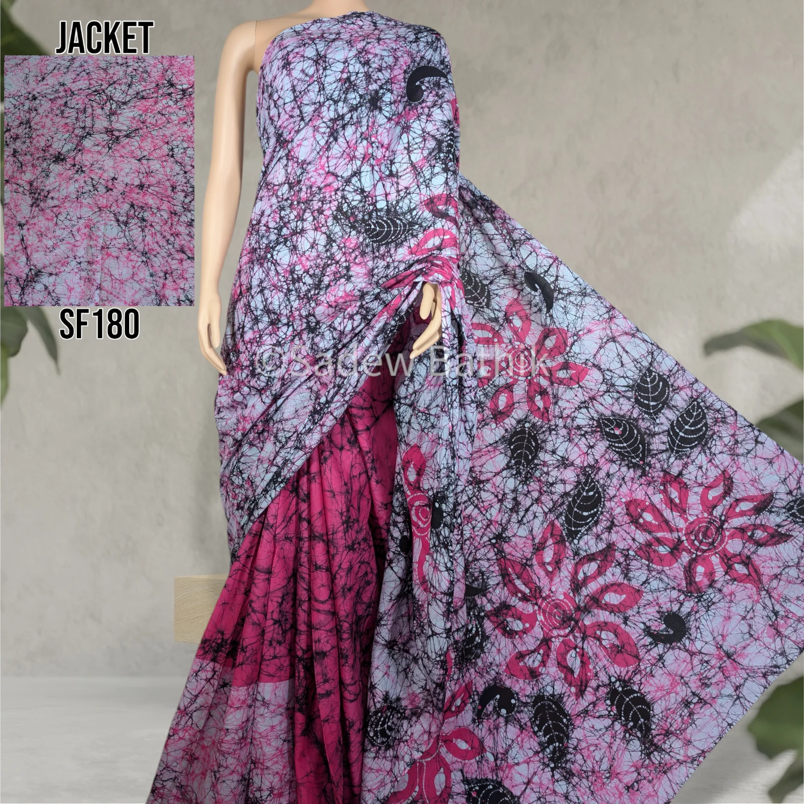 Full Bathik Saree SF 180 - Sadew Bathik
